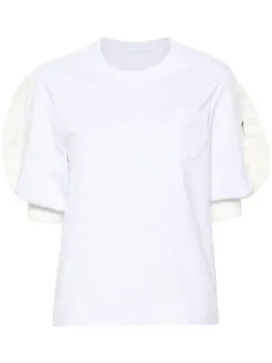 Sacai Cotton Jersey T-shirt - White