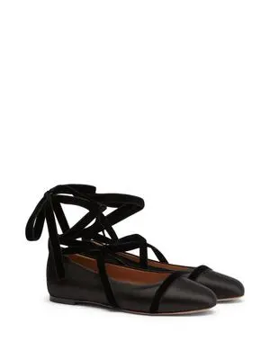 MALONE SOULIERS Spencer Ballerina Shoes - Black