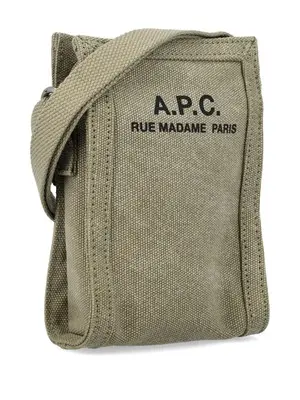 A.p.c. Mini Canvas Messenger Bag