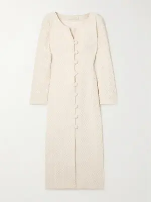 DESTREE Carmen Flutter Woven Coat - Neutrals
