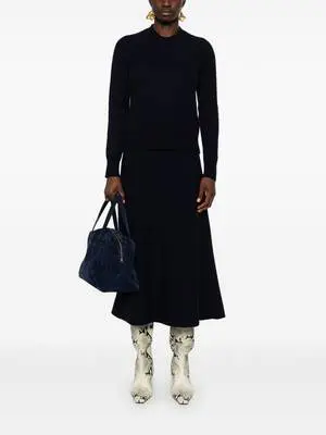 JIL SANDER A-line Midi Skirt - Blue