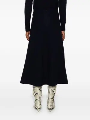 JIL SANDER A-line Midi Skirt - Blue