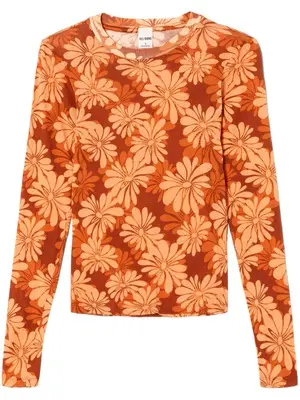 RE/DONE Long-sleeve T-shirt - Orange