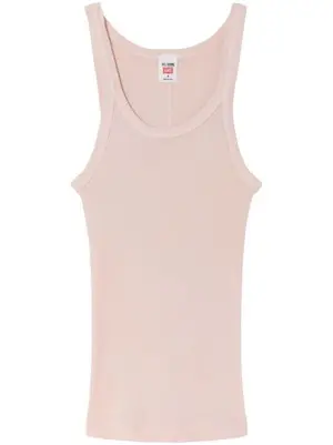 RE/DONE X Hanes Ribbed Tank Top - Pink