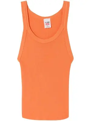 RE/DONE X Hanes Cropped Ribbed Tank Top