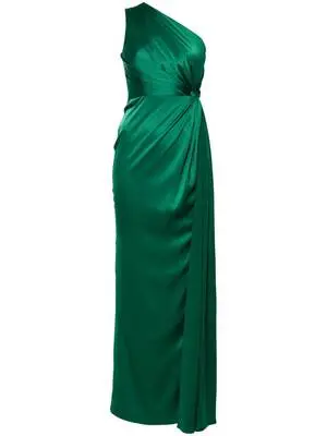 Alex Perry One-shoulder Satin Dress