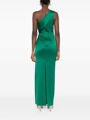 Alex Perry One-shoulder Satin Dress