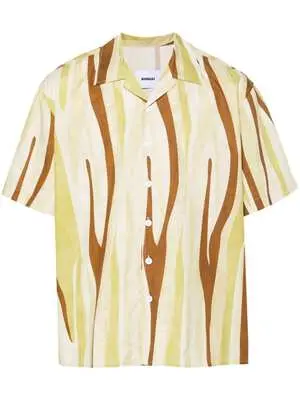 BONSAI Abstract-print Shirt - Yellow