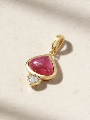Marina B 18-karat Rubellite And Diamond Pendant - Gold