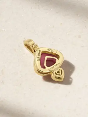 Marina B 18-karat Rubellite And Diamond Pendant