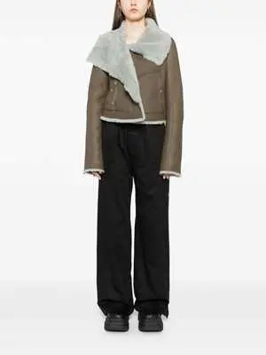 Rick Owens Shearling-lining Biker Jacket