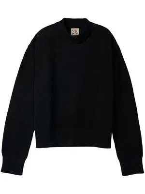 Camper Distressed Knit Sweater - Black