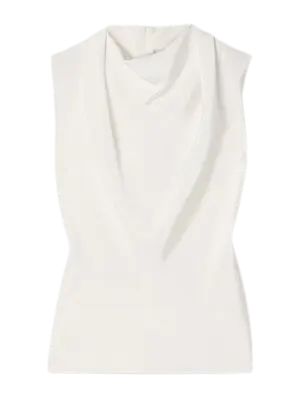 Adam Lippes Blythe Draped Blouse