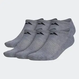Adidas Athletic Cushioned No-show Socks 6 Pairs - Medium Grey Heather