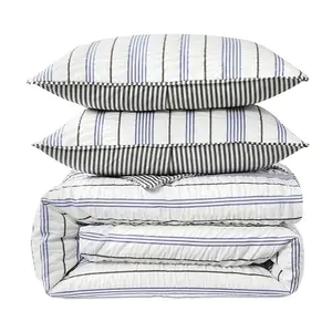 Donna Karan New York Dkny Seersucker Stripe Duvet Set, King - Blue