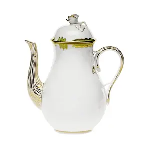 HEREND Princess Victoria Coffee Pot - Green