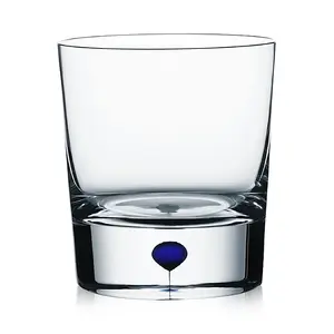 ORREFORS Intermezzo Blue Old Fashioned Glass - Clear