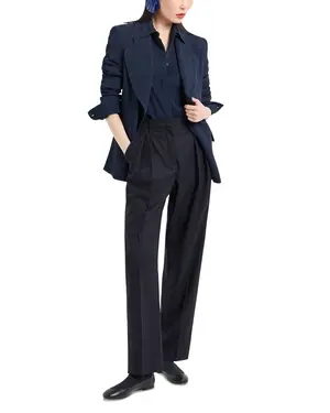 Emporio Armani Notched Lapel Blazer - Dark Navy