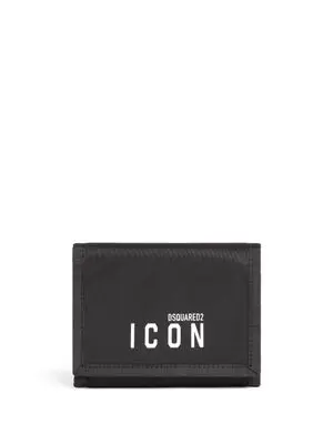 Dsquared2 Icon Logo-print Folded Wallet - Black