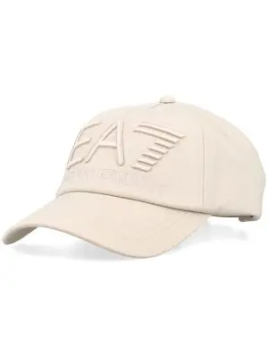 EA7 Logo-Embroidered Baseball Cap Neutrals