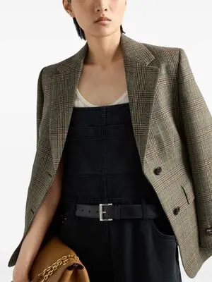 Prada Triangle-logo Denim Jumpsuit