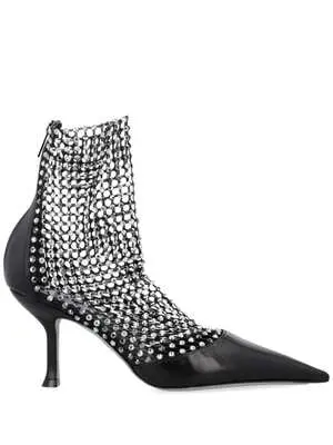 Rene Caovilla Crystal-embellished Sock Boots