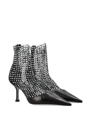 Rene Caovilla Crystal-embellished Sock Boots