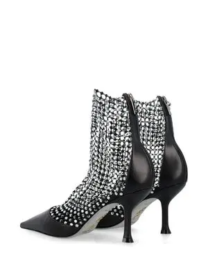Rene Caovilla Crystal-embellished Sock Boots