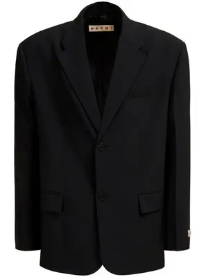 Marni Logo-appliqué Single-breasted Blazer