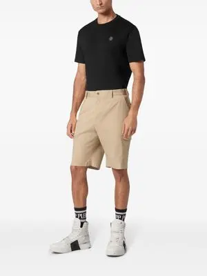 Philipp Plein Logo-plaque Cargo Shorts - Neutrals