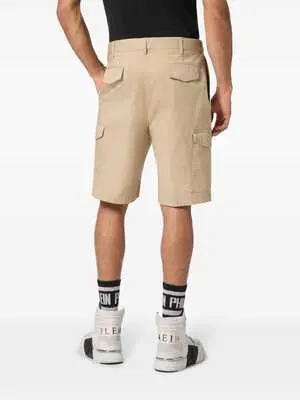Philipp Plein Logo-plaque Cargo Shorts - Neutrals