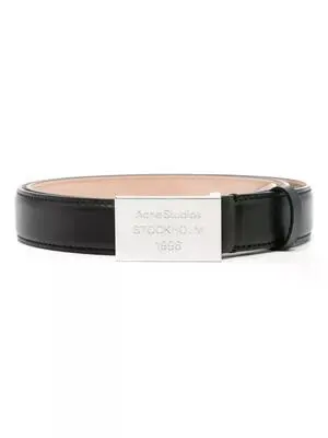 Acne Studios Logo-engraved Belt - Black