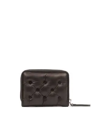 MAISON MARGIELA Glam Slam Padded Leather Coin Pouch - Black