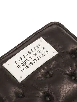 MAISON MARGIELA Glam Slam Padded Leather Coin Pouch - Black