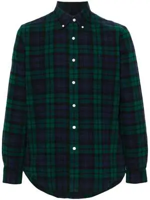RALPH LAUREN Plaid Brushed Oxford Shirt