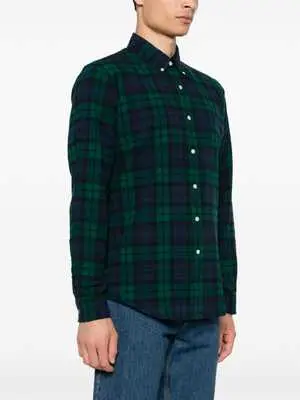Polo Ralph Lauren Plaid Brushed Oxford Shirt - Blue