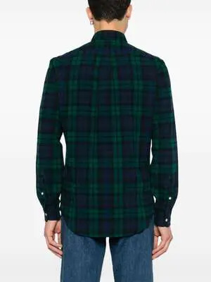 Polo Ralph Lauren Plaid Brushed Oxford Shirt - Blue