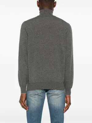 Brunello Cucinelli Cashmere Roll Neck Sweater - Grey
