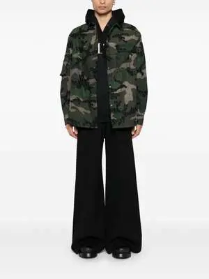 Valentino Garavani Camouflage-pattern Jacket - Green