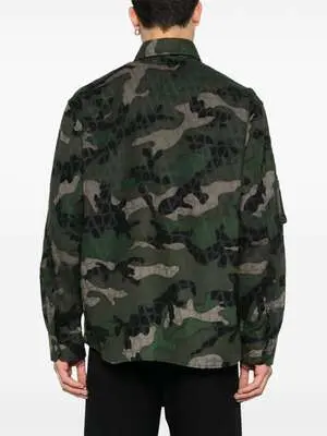 Valentino Garavani Camouflage-pattern Jacket - Green