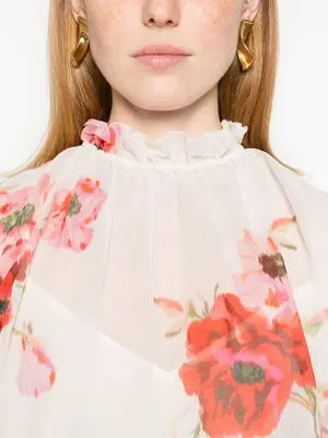 Zimmermann Lightburst Billow Blouse - Neutrals
