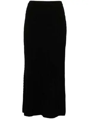 Alessandra Rich Cable-knit Maxi Skirt