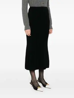 Alessandra Rich Cable-knit Maxi Skirt