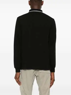 Stone Island Logo-patch Polo Shirt - Black