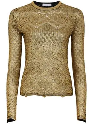 Rabanne Metallic Knit Top