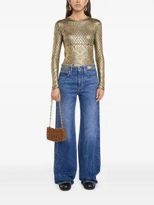 Rabanne Metallic Knit Top