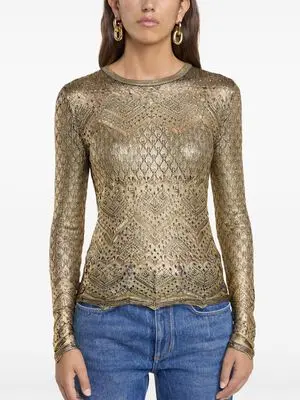 Rabanne Metallic Knit Top