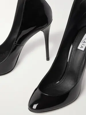 Alaïa 90 Patent-leather Pumps - Black