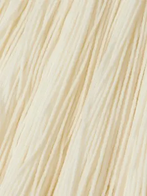 Alaïa Fringed Wool-blend Mini Skirt - White