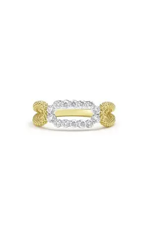 Lagos Signature Caviar Superfine Oval Diamond Ring - Gold